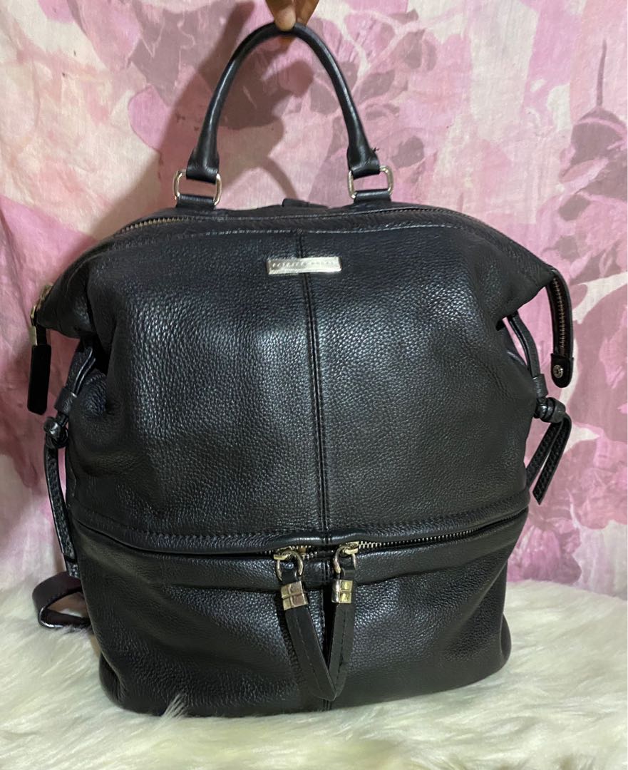 PATRICE BREAL Black Backpack, Women's Fashion, Bags & Wallets ...