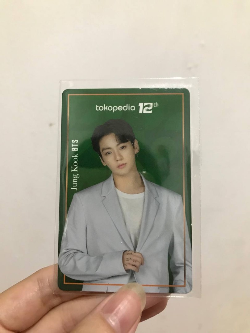 Photocard Jk Jungkook BTS Tokopedia Toko Hijau, K-Wave di Carousell