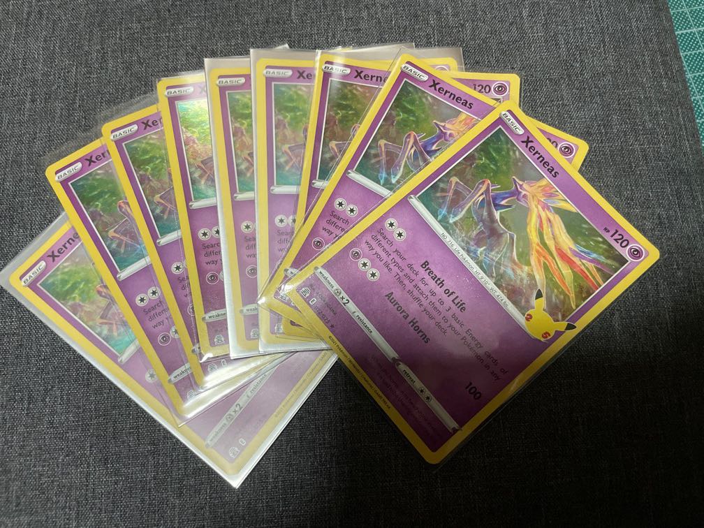 Pokemon 25th anniversary Xerneas, Hobbies & Toys, Toys & Games on Carousell