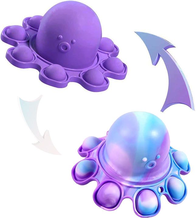 Pop it fidget toy flipping octopus, Hobbies & Toys, Toys & Games on ...