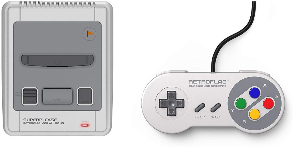 Retroflag SUPERPi Case With Wired Controller For Raspberry Pi 3B+,2B,3B Deluxe Edition JCase Set ...