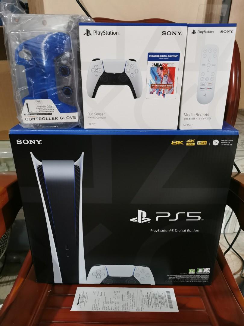 Sony PS5 Digital Edition Bundle, Video Gaming, Video Game Consoles ...