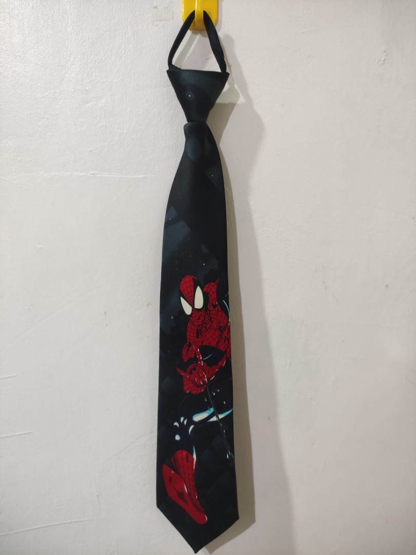 Spiderman Necktie, Men's Fashion, Tops & Sets, Sets & Coordinates on ...