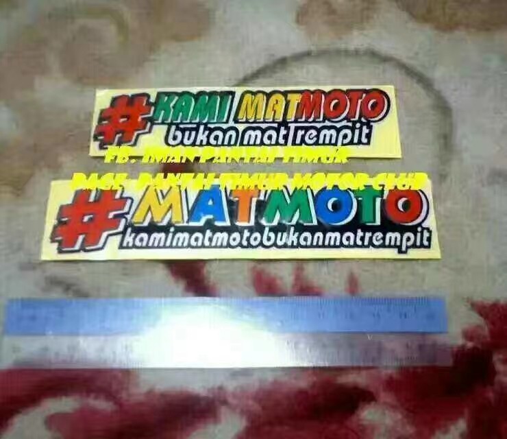 STICKER MAT MOTO, Auto Accessories on Carousell