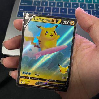 Surfing Pikachu V Celebrations 25th Anniversary Pokemon Card, Hobbies ...