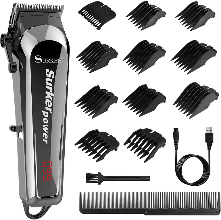 Surker Professional Hair Clippers for Men Cordless Hair Cutting Hair ...