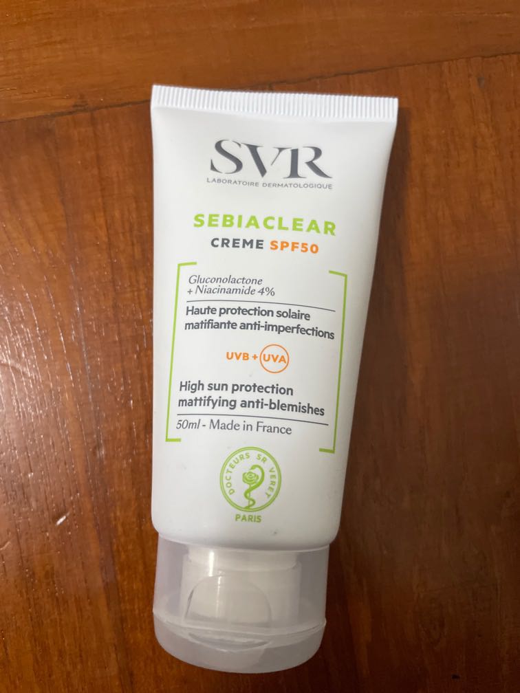 Svr sebiaclear creme spf 50 sunscreen, Beauty & Personal Care, Face ...