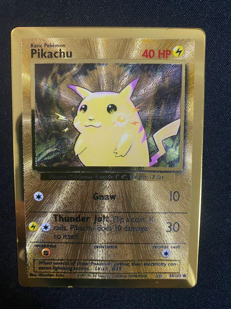 UPC - Gold Metal Pikachu 25th anniversary celebration pokemon TCG ...