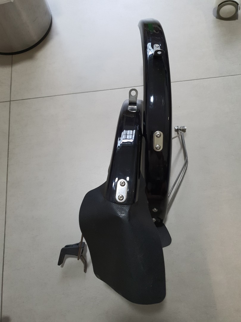 [USED] Brompton Black Edition Fenders, front and rear, Sports Equipment ...