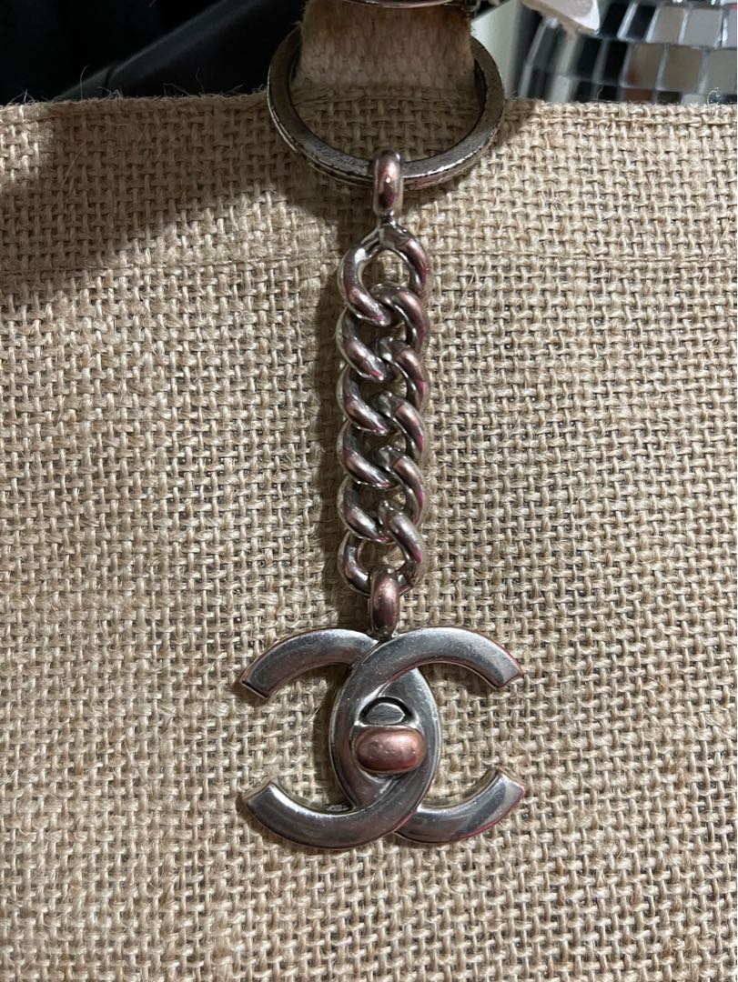 Vintage Chanel Logo Keyring, Luxury, Accessories on Carousell