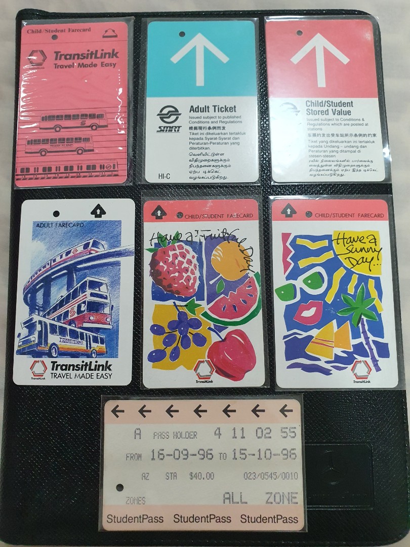 Vintage SMRT student & adult card (7 pc), Hobbies & Toys, Memorabilia ...