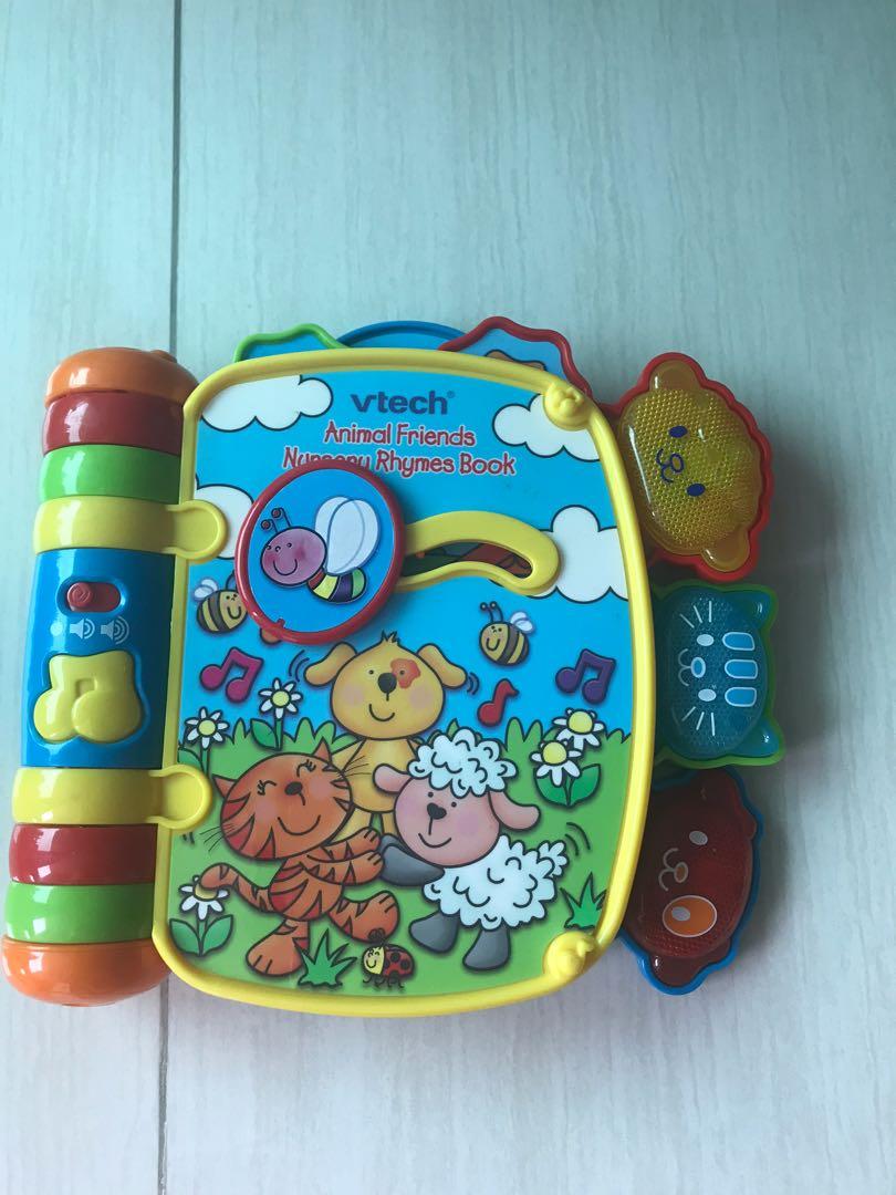 Vtech storybook, rattle and Montessory wooden stacking, Babies & Kids ...