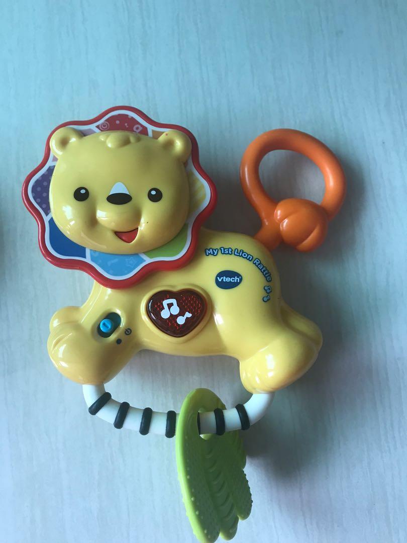 Vtech storybook, rattle and Montessory wooden stacking, Babies & Kids ...