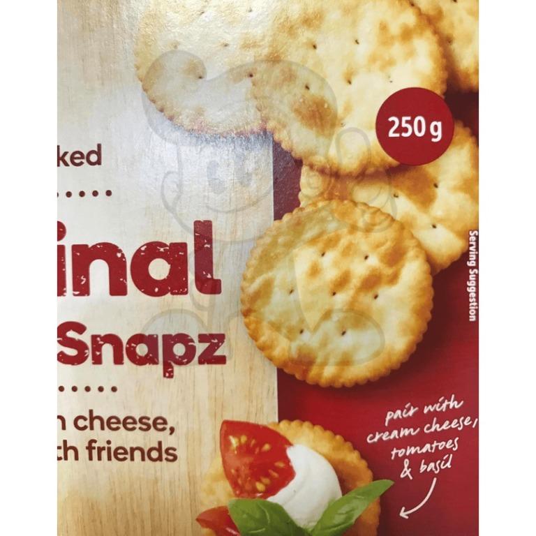 Woolworths Oven Baked Original Cracker Snapz (2 x 250 g), Food & Drinks ...