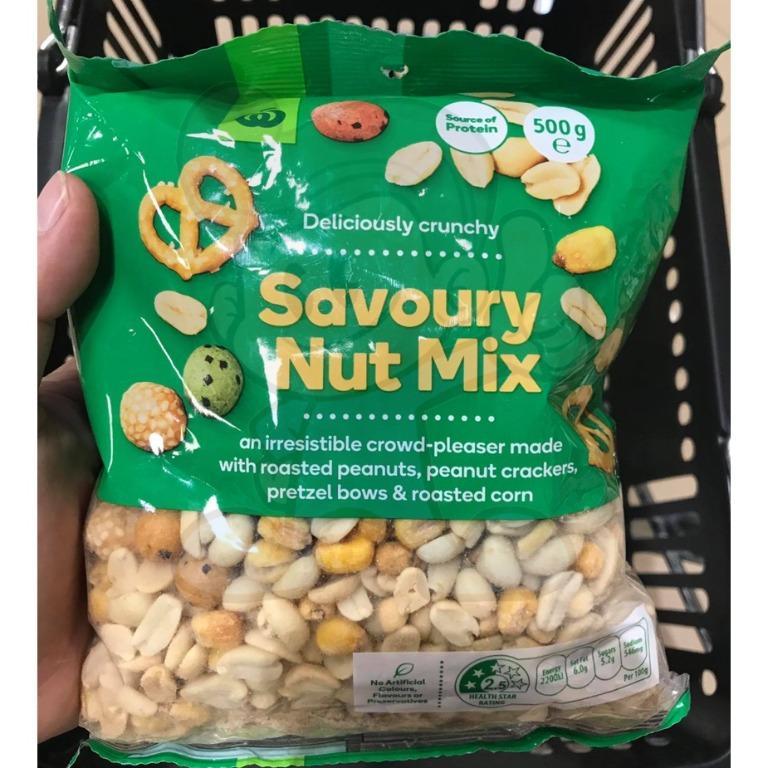 Woolworths Savoury Nut Mix 500g, Food & Drinks, Packaged & Instant Food ...