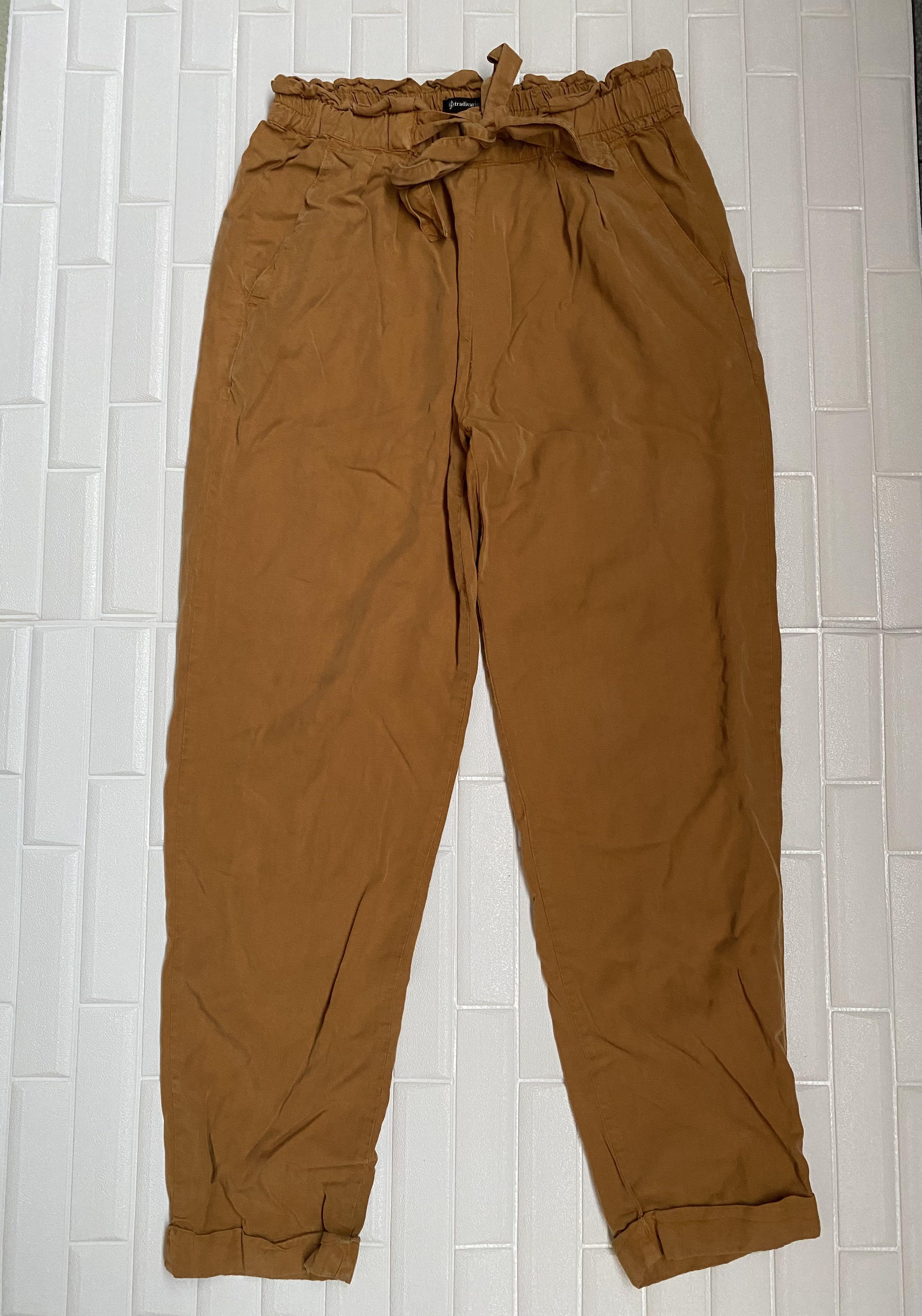 (27-28) Highwaist Stradivarius Garterized Cigarette Trouser, Women's ...
