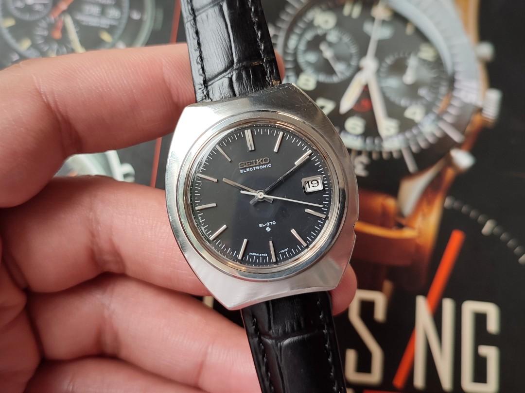 70's Rare Vintage Seiko Electronic EL-370, Men's Fashion, Watches ...
