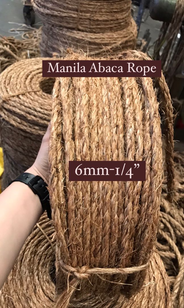 Abaca Rope/Pure Manila Rope, Commercial & Industrial, Construction ...