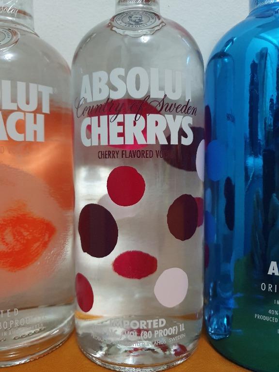 *Absolut Vodka Cherrys 1L*, Food & Drinks, Alcoholic Beverages on Carousell