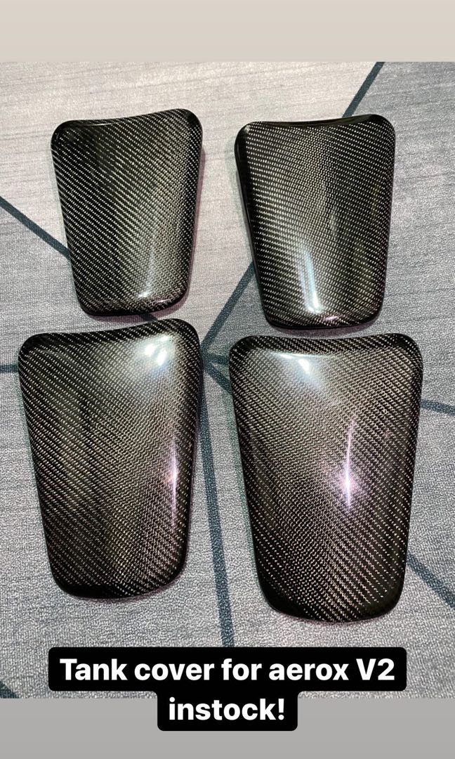 Aerox V2 Tank cover carbon, Motorcycles, Motorcycle Accessories on ...