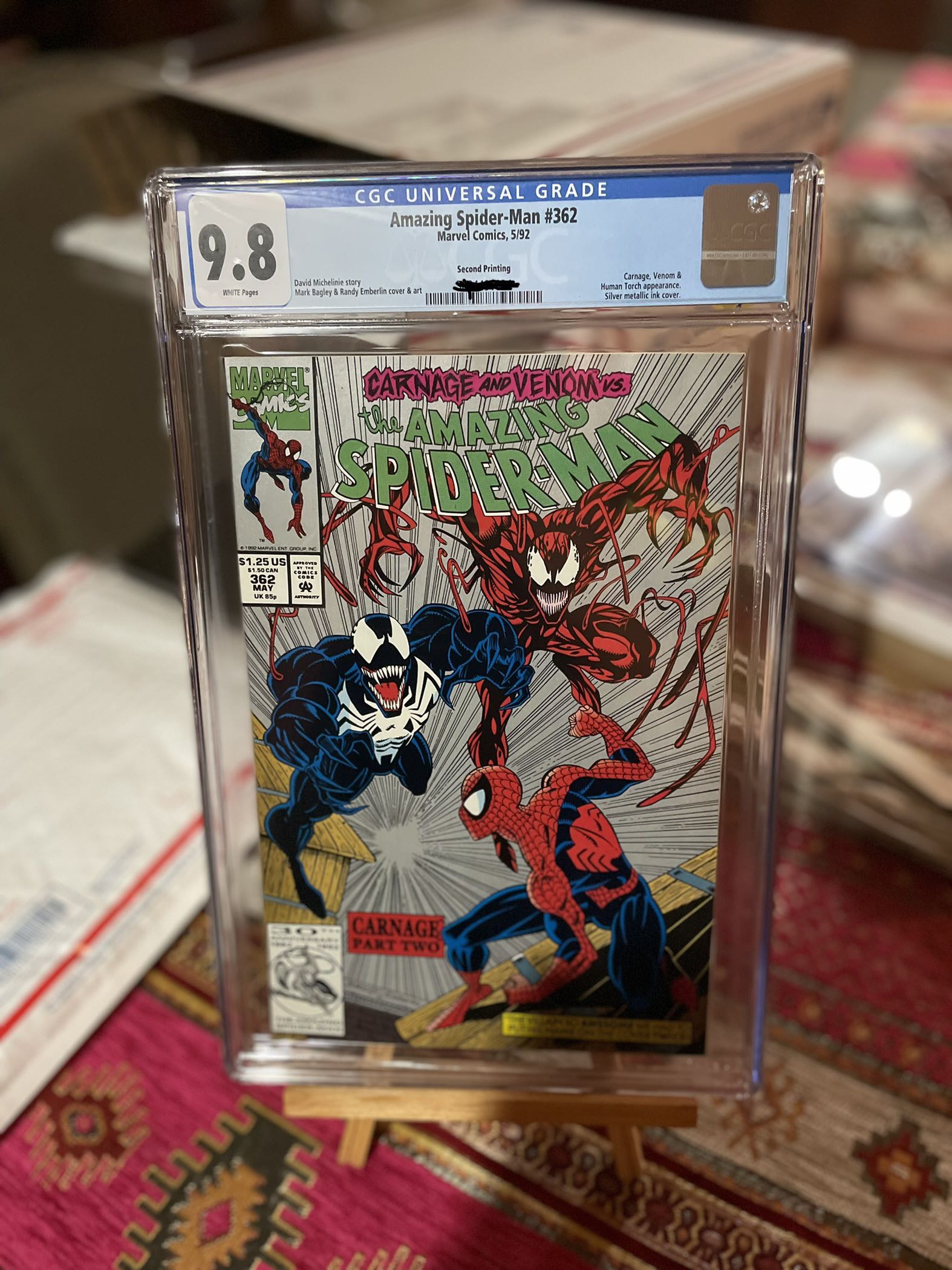 Amazing spiderman 362 2nd appearance of carnage , Hobbies & Toys, Books ...