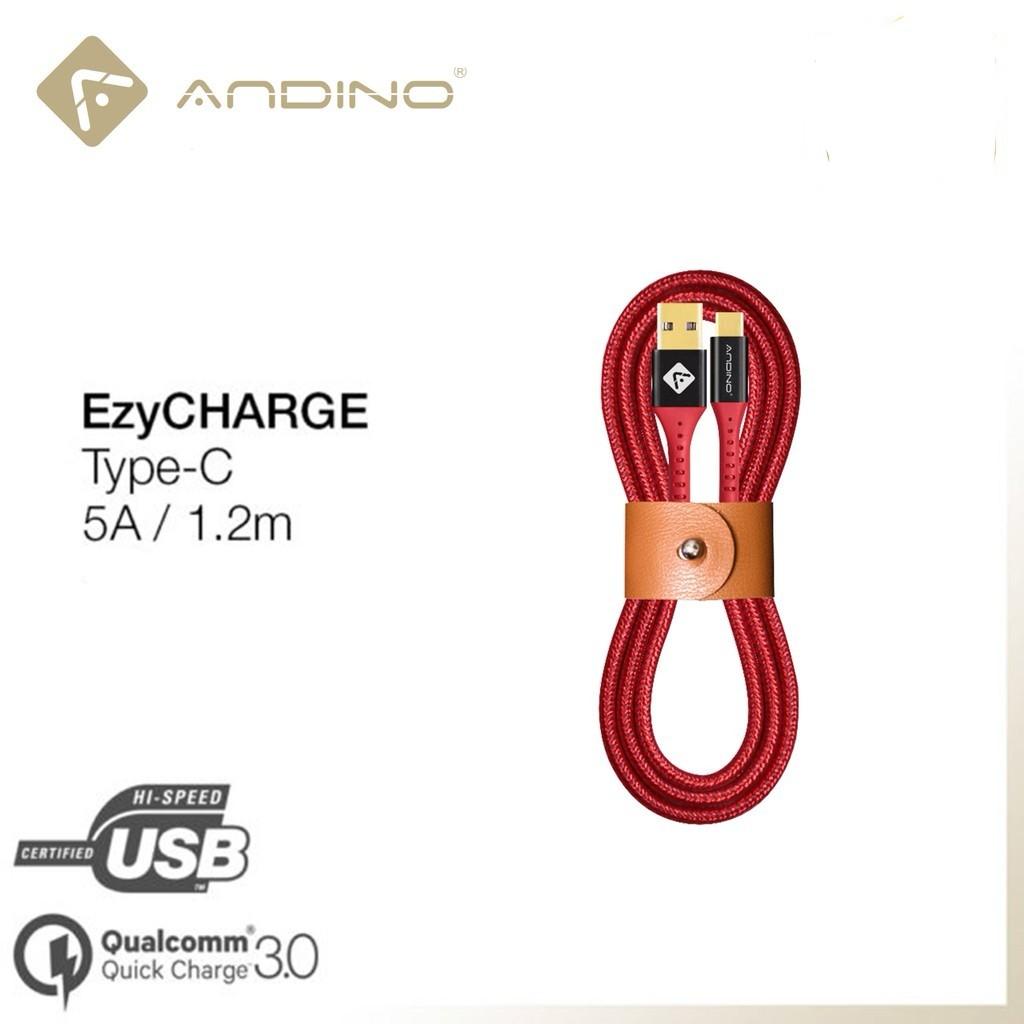 Andino EzyCHARGE 1.2m Nylon Tough Braided Type-C Cable Fast Charging ...