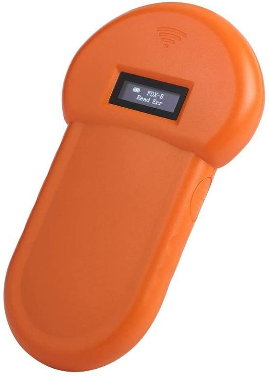 Animal ID Reader, 134.2khz Portable RFID Pet Chip Reader Handheld Ear ...