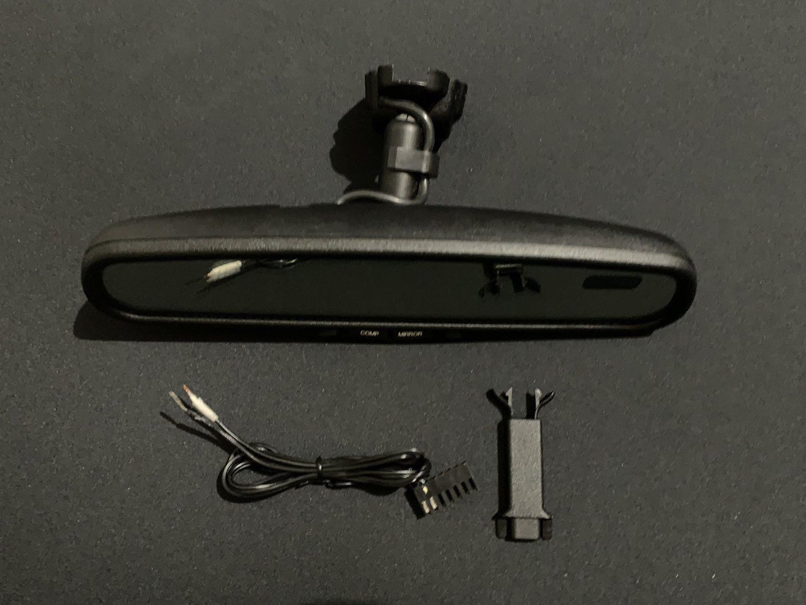 Autodim Rear View Mirro with BLUE Digital Compass, Car Parts ...