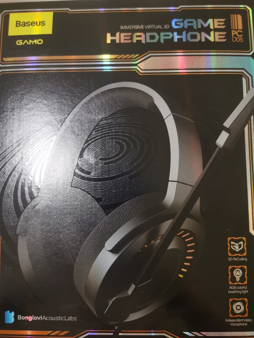Baseus - Immersive Virtual 3D Game Headphone / Headset (PC D05) Gaming ...