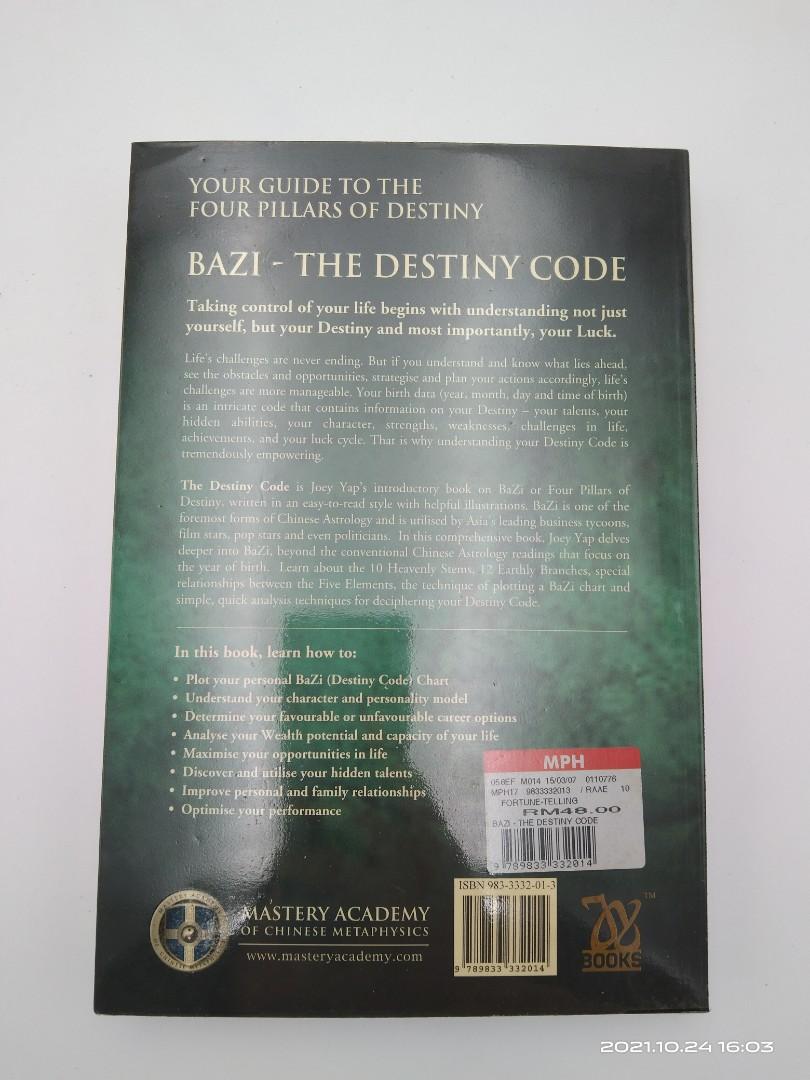Bazi the destiny code joey yap feng shui book, Hobbies & Toys, Books ...