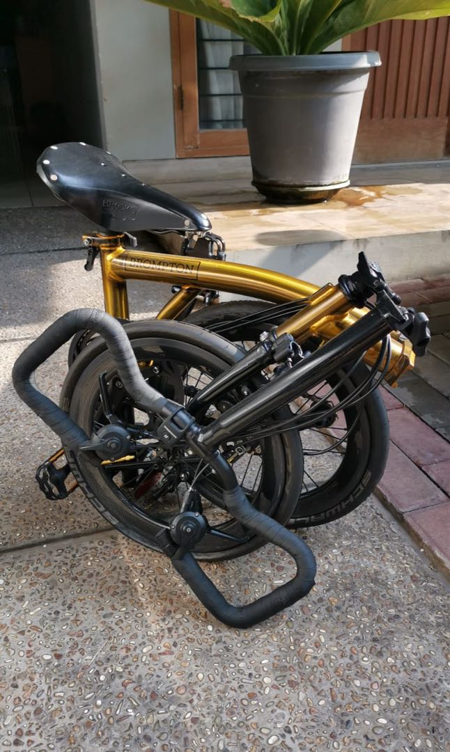 Brompton Gold Asia edition Dec2018, Sports Equipment, Bicycles & Parts ...