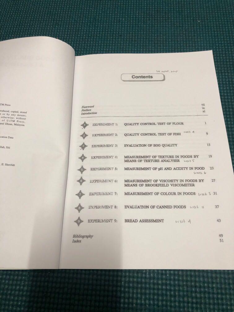 Buku uitm lab manual food quality control, Hobbies & Toys, Books ...