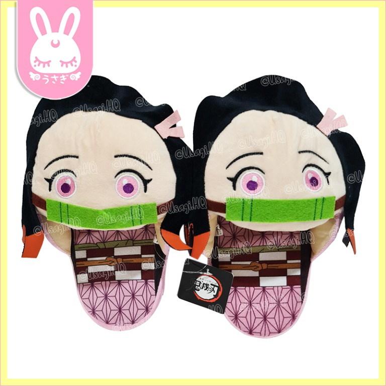 Demon Slayer Kimetsu no Yaiba Indoor Bedroom Plush Slippers - Kamado ...