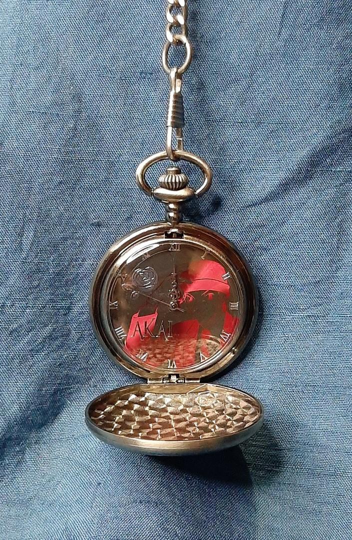 DETECTIVE CONAN AKAI POCKET WATCH, Hobbies & Toys, Memorabilia ...