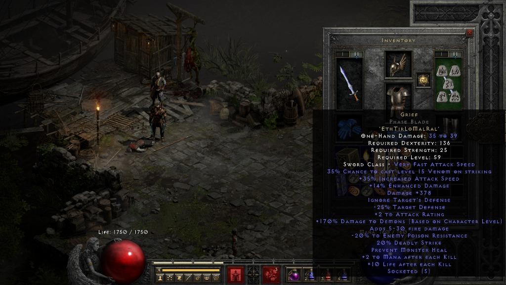Diablo 2 resurrected Grief Phase Blade PC, Video Gaming, Gaming ...