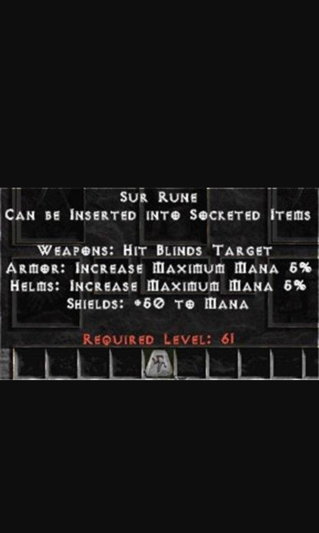 Diablo 2 High runes, Video Gaming, Video Games, Others on Carousell