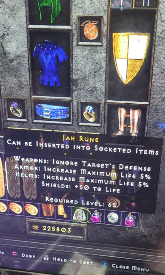 Diablo 2 High runes, Video Gaming, Video Games, Others on Carousell