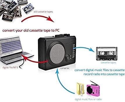DIGITNOW USB Cassette Player Personal Audio Recorder with Speaker ...