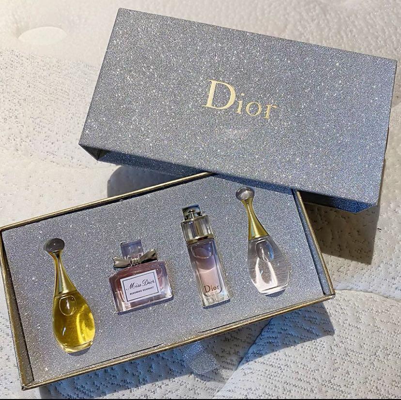 Dior 4pcs Gift Set 5ml (silver box) , Beauty & Personal Care, Fragrance ...