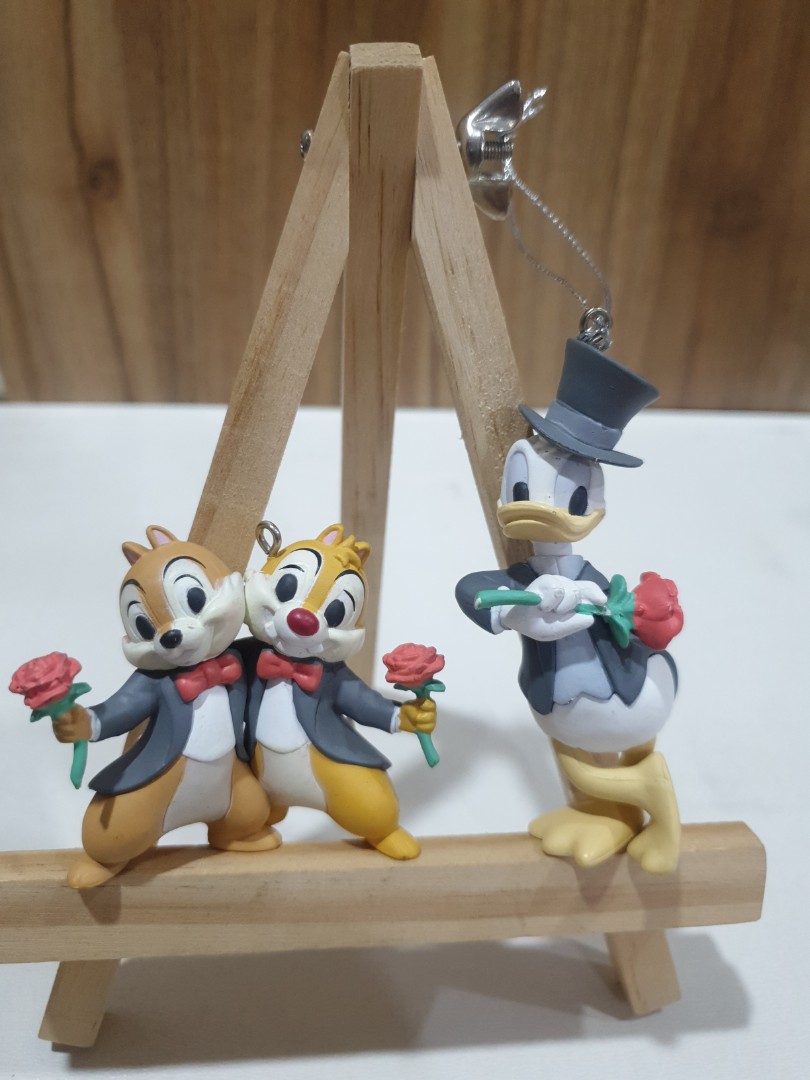 Disney Donald and Chip and Dale hanging ornaments, Hobbies & Toys ...