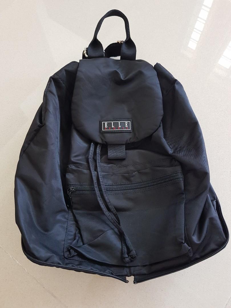 ELLE Foldable Backpack, Women's Fashion, Bags & Wallets, Backpacks on ...