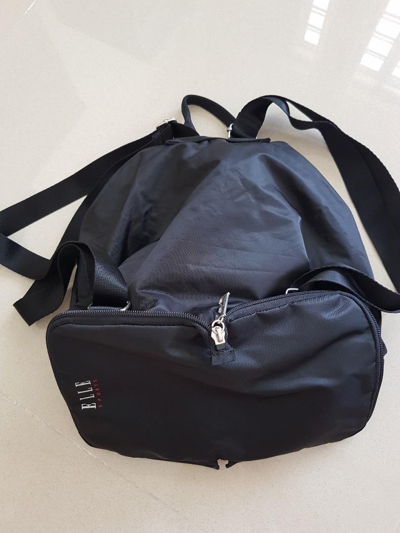 ELLE Foldable Backpack, Women's Fashion, Bags & Wallets, Backpacks on ...