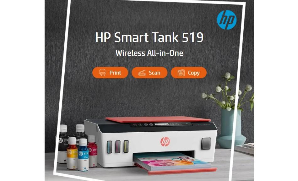 HP Smart Tank 519 AiO Continuous Ink Supply System (CISS) Printer ...
