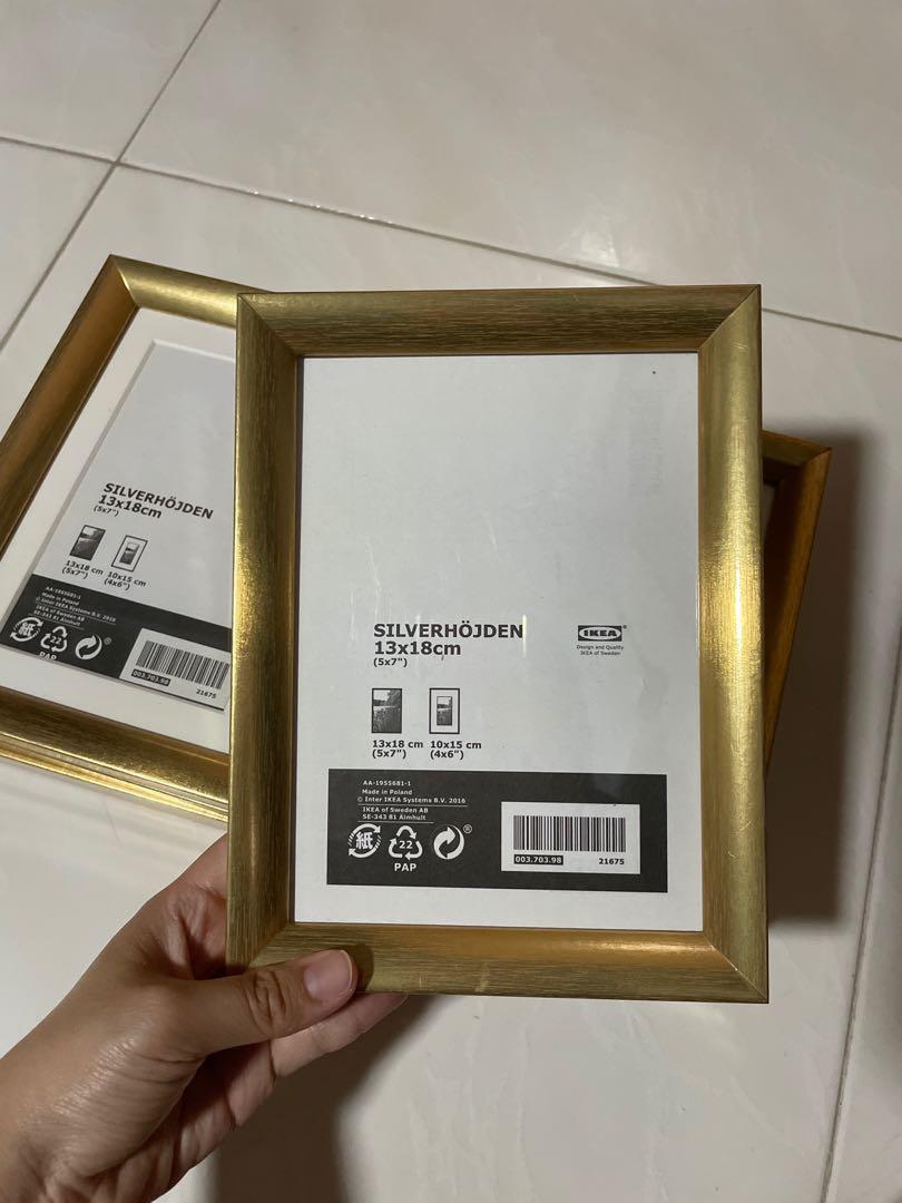 Ikea Photo Frame - Gold, Furniture & Home Living, Home Decor, Frames ...