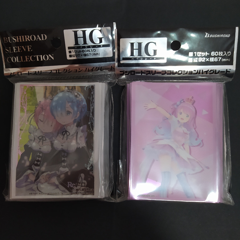 [IN STOCK] Ram Rem Rezero Luna Hololive Bushiroad Card Sleeves, Hobbies ...