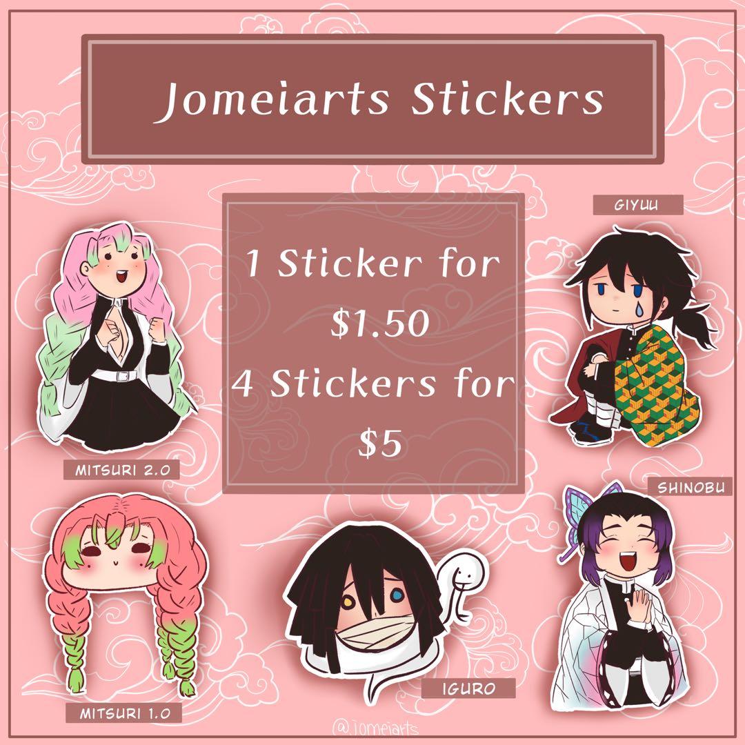 [KNY] Kimetsu no yaiba stickers, Hobbies & Toys, Stationery & Craft ...