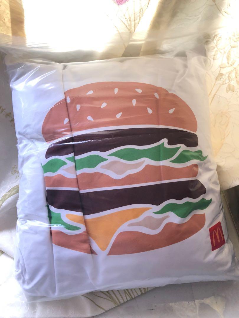 Macdonald’s Limited Edition burger pillow, Furniture & Home Living ...