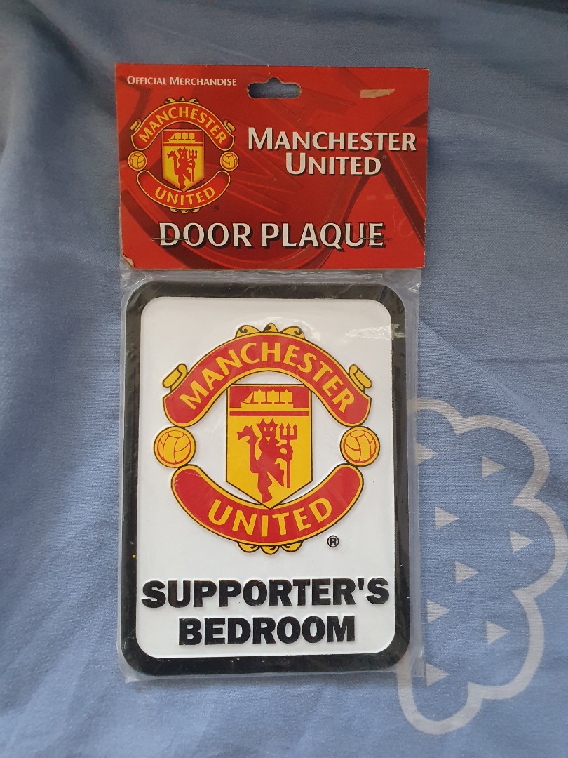Manchester United Door Plaque, Furniture & Home Living, Home Decor ...