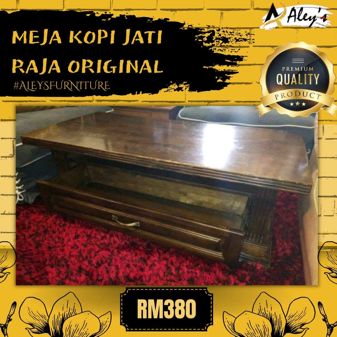 MEJA KOPI RAJA JATI ORIGINAL, Furniture & Home Living, Furniture ...