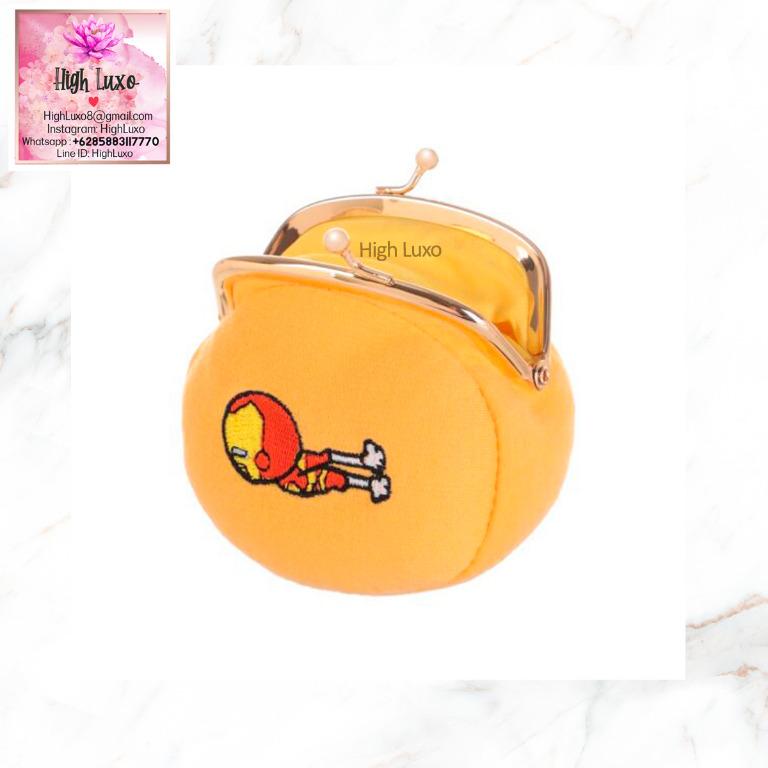 Miniso Official Dompet Koin Marvel Coin Purse Spiderman Avengers Red ...